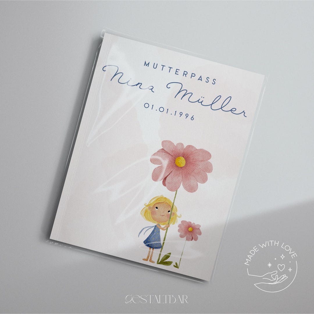 Personalized Maternity Record Book Cover | Flower Girl | Pregnancy ...