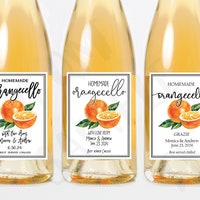 Party Favors, Fill Your Own Orangecello Bottle, Spirit Bottles for ...