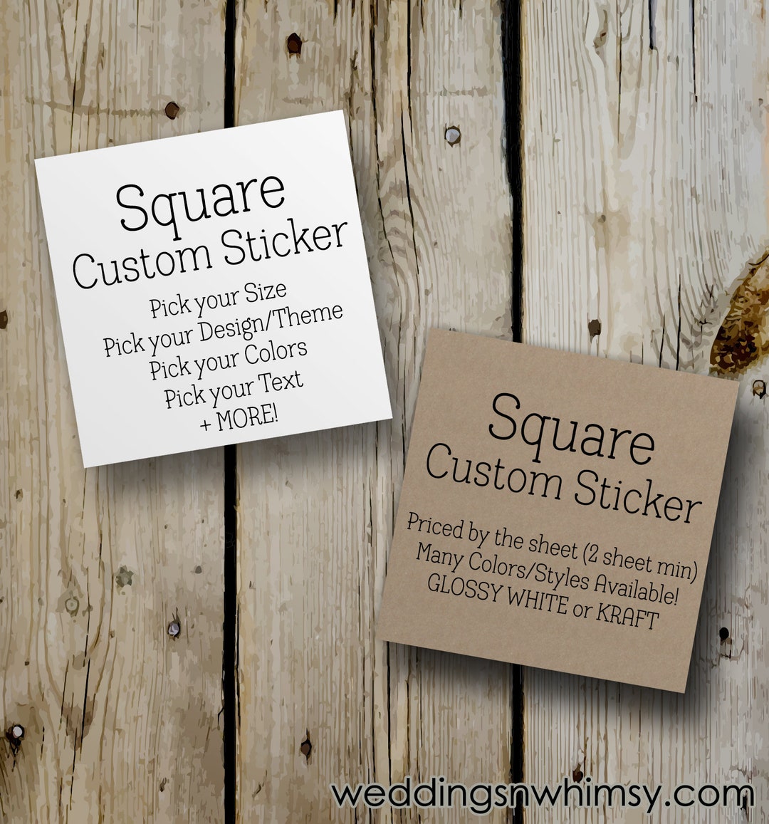 Custom Stickers, Custom Labels, Square Stickers, Printed Stickers ...
