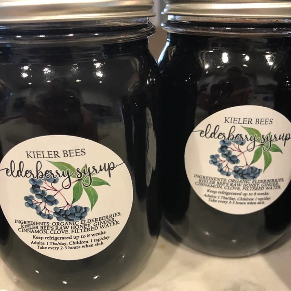 Custom Elderberry Syrup Labels Printed Elderberry Syrup | Etsy