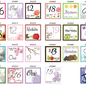 10 Custom Winter Snowflake Table Numbers - Personalized Winter Wedding ...