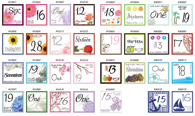 10 Custom Owl Table Numbers Personalized Wedding Table | Etsy