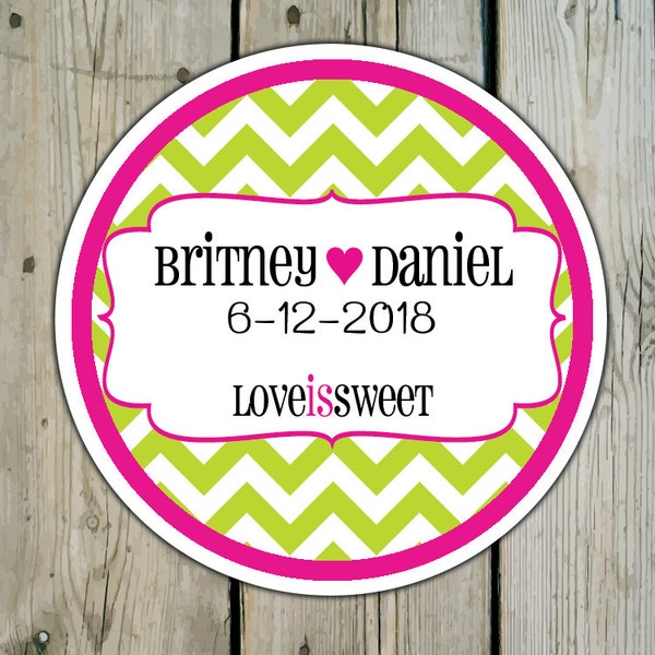 Chevron Labels - Etsy