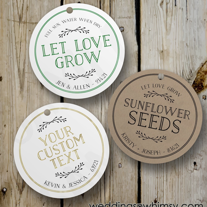 Let Love Grow Tags - Etsy