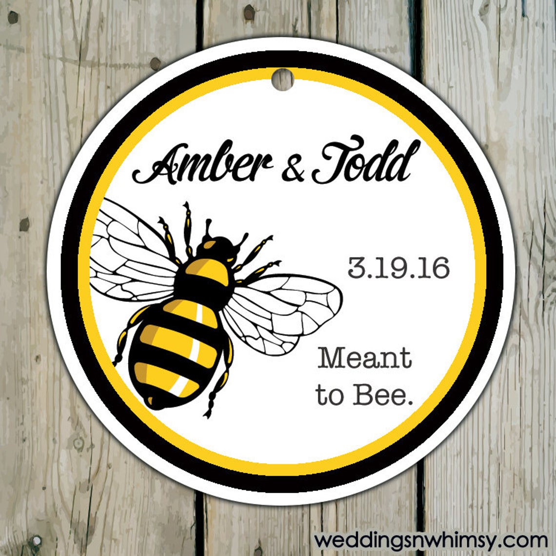 Custom Bee Favor Tags / Bee Hang Tags / Bee Gift Tags | Etsy