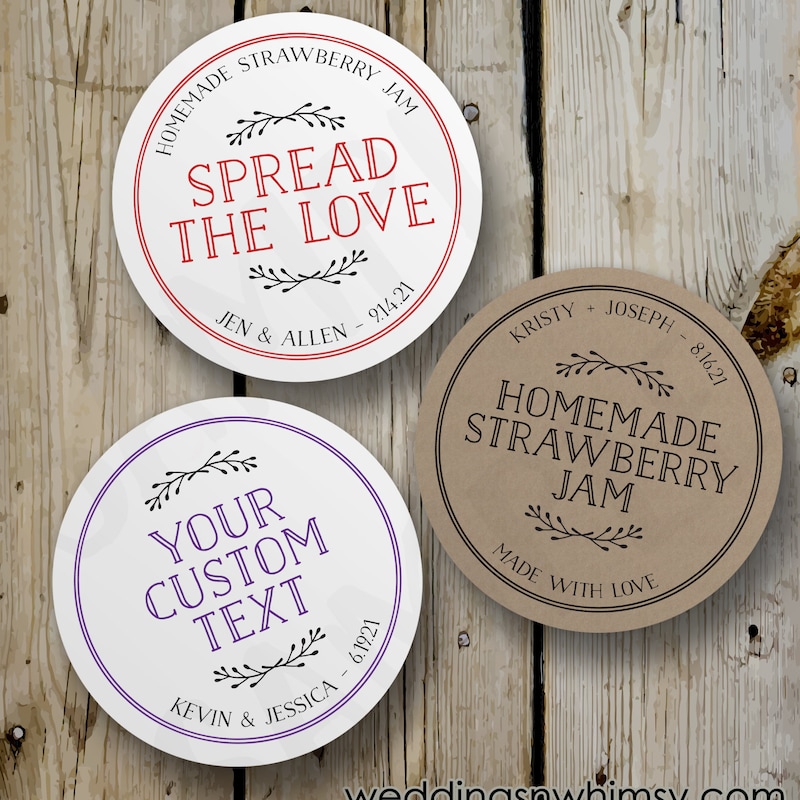 Custom Mini Jam Jars - Etsy