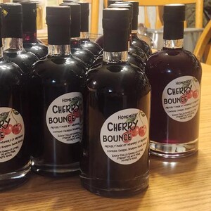 Custom Cherry Bounce Labels, Printed Cherry Liqueur Stickers ...