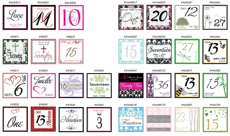 10 Custom Owl Table Numbers Personalized Wedding Table | Etsy