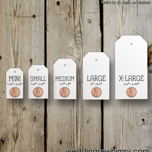 Personalized Place Card Tags + Meal Choice, Printed Custom Seating Hang ...