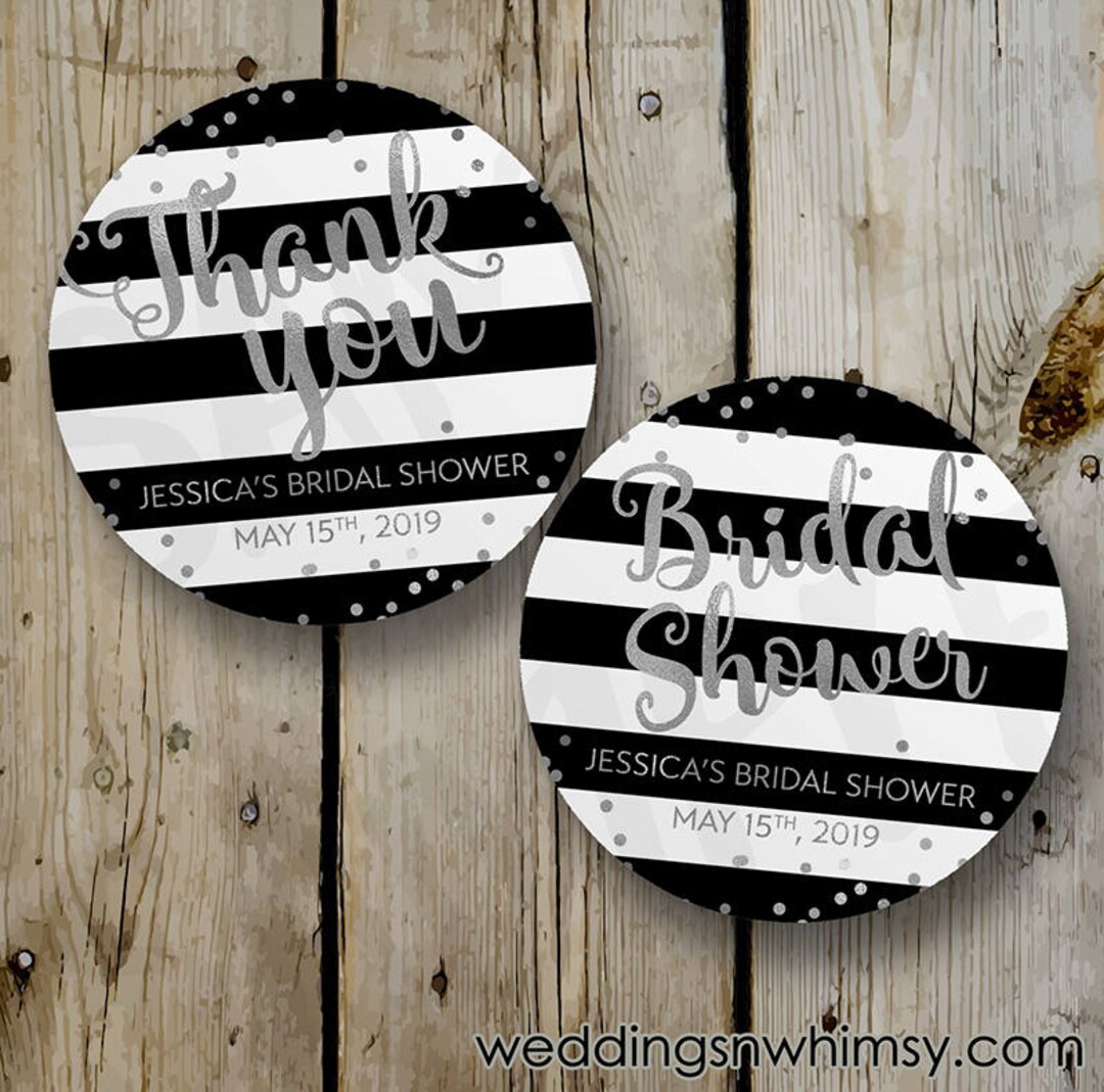 Bridal Shower Thank You Sticker, Custom Bridal Shower Sticker ...