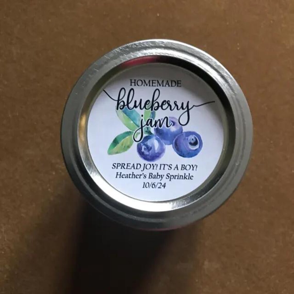 Custom Blueberry Jam Labels, Printed Blueberry Jam Stickers ...
