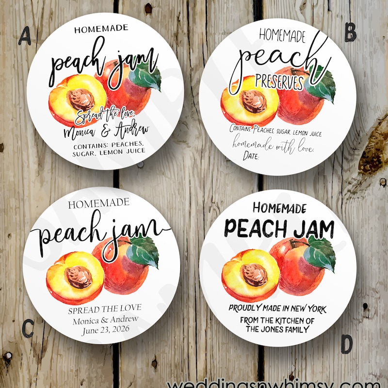 Peach Labels - Etsy