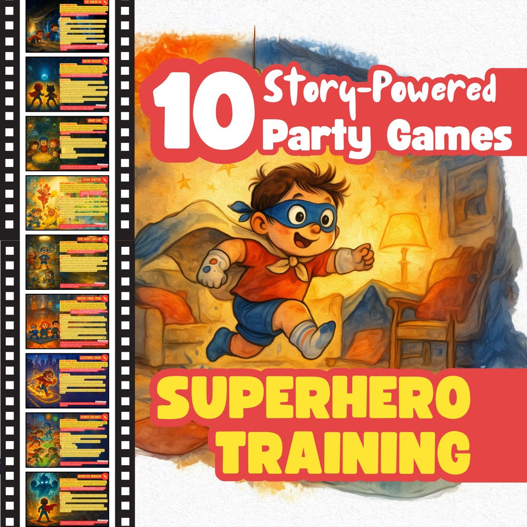 Superhero Birthday Party Games: Active, Story-driven Missions (PDF ...