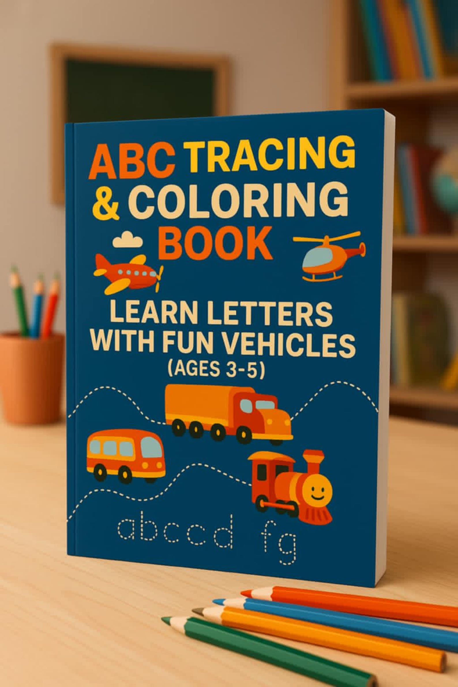 ABC Tracing & Coloring Book – Printable Alphabet Workbook for Kids | A ...