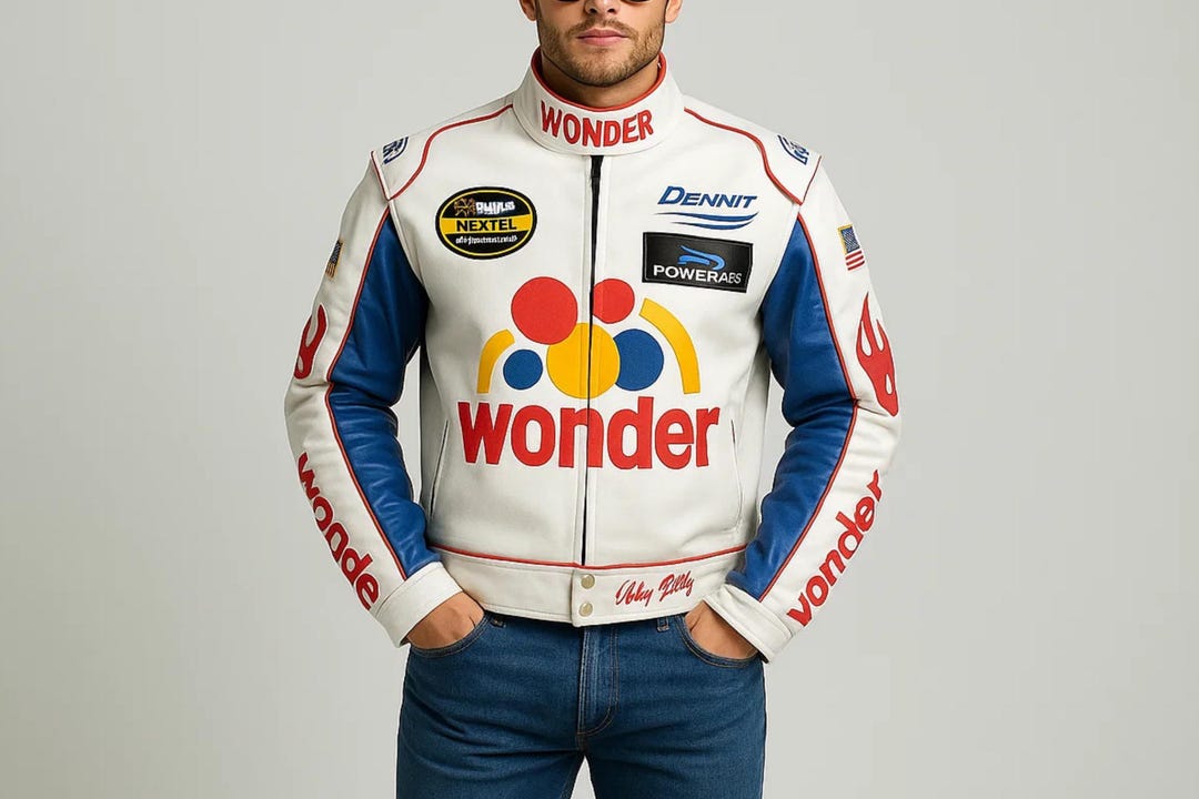 Ricky Bobby Inspired Wonder Jacket | White Racing Nights Costume ...