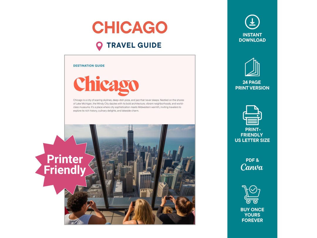 Chicago Travel Guide | Printable City Guide | Chicago Trip Planner ...