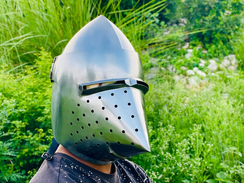 Medieval Pig Face Helmet: Gothic Steel Knight Armor for LARP & Cosplay ...