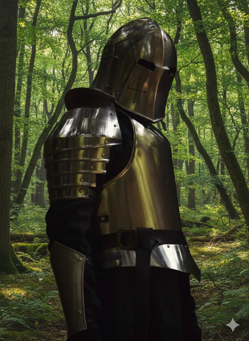 Medieval Barbute Armor: Knight Steel Costume for LARP, Reenactment ...