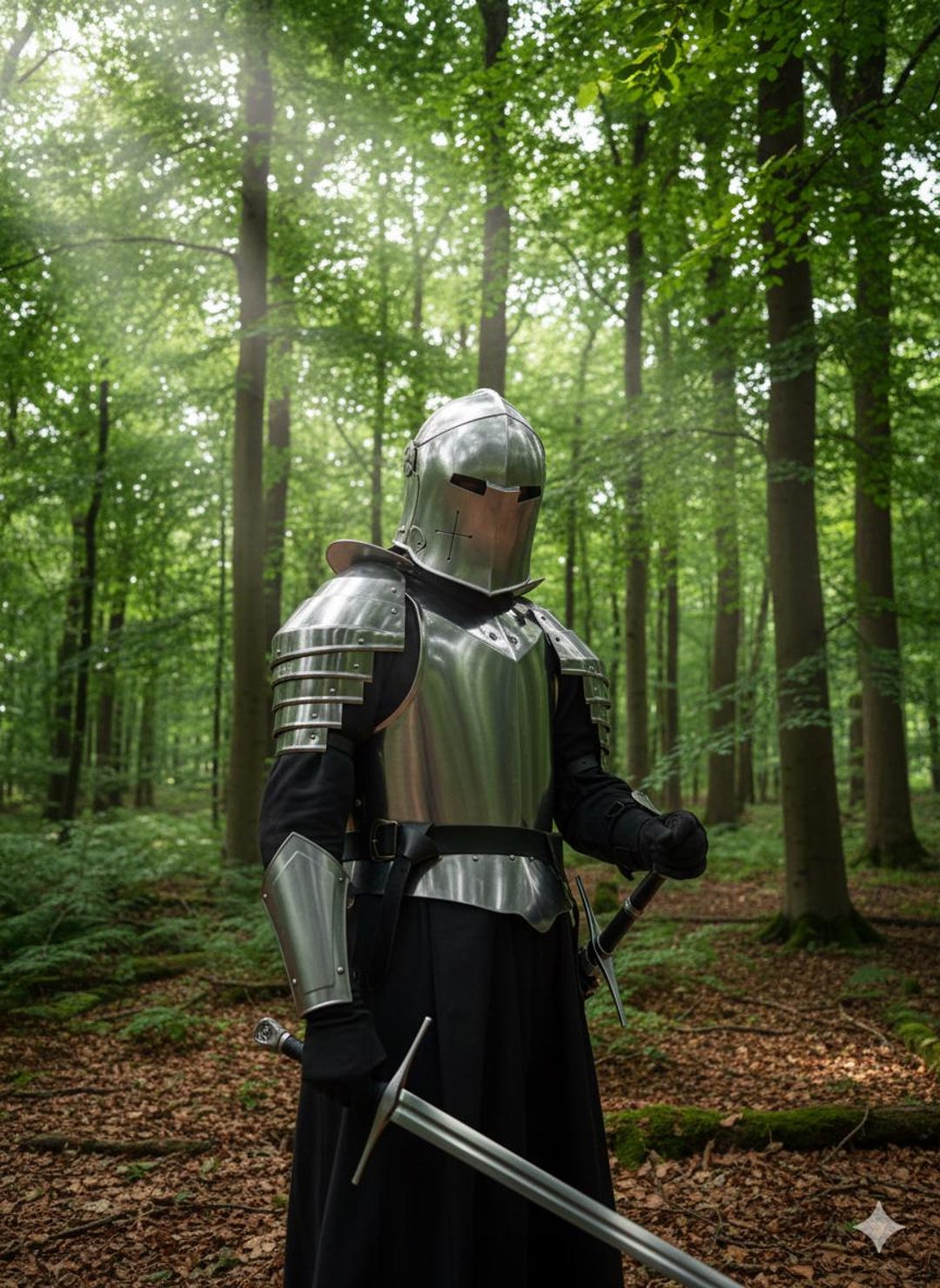 Medieval Barbute Armor: Knight Steel Costume for LARP, Reenactment ...