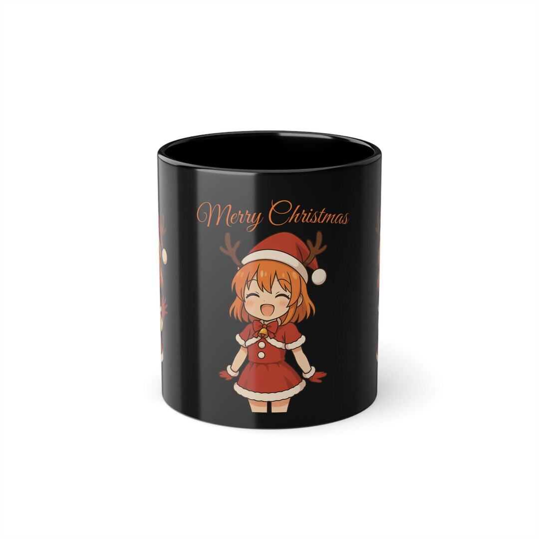 Christmas Mug - Anime, Manga, Reindeer Girl, Anime Girl, Kawaii, Uwu ...