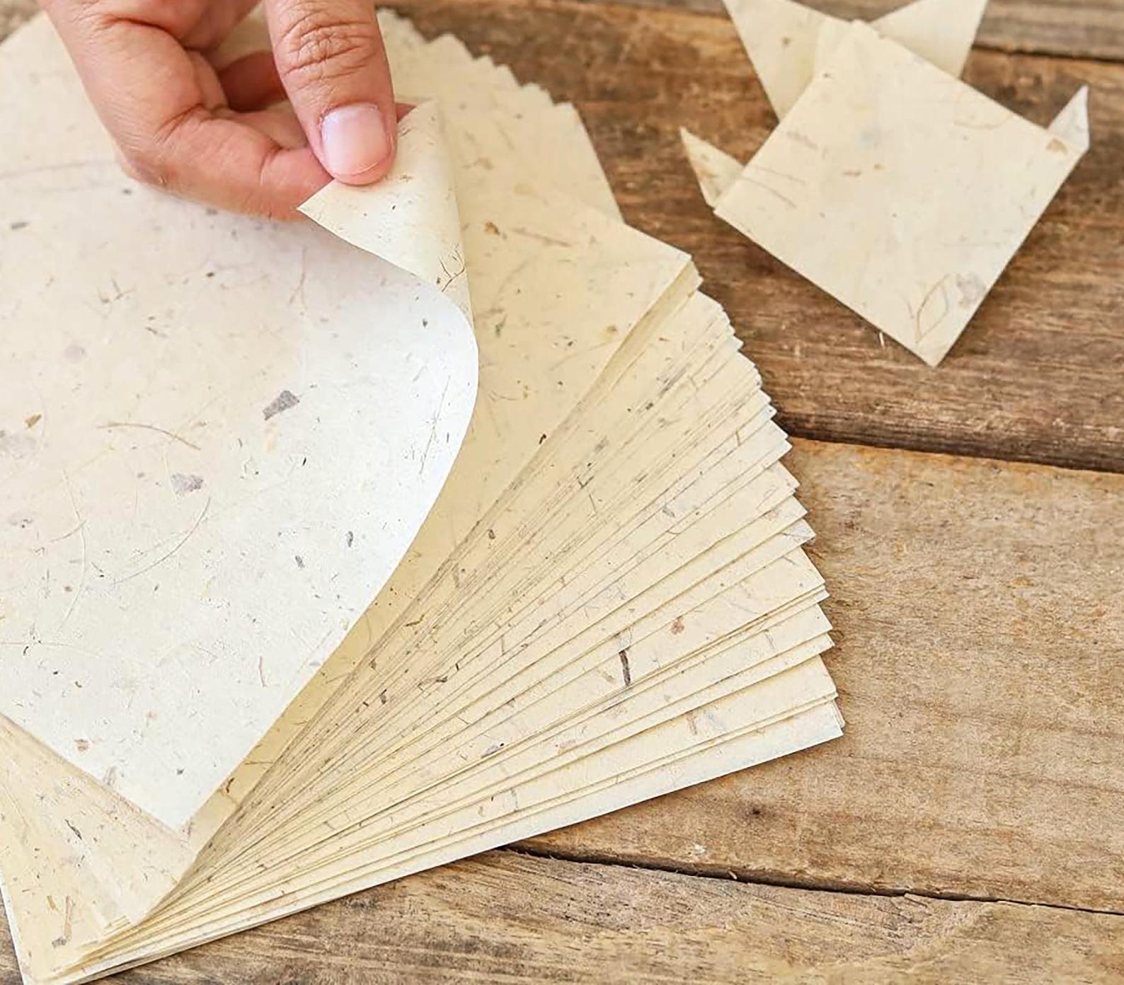 Mulberry Banana Tree Bark Natural Fiber 6 X 6 Inches, 50 Sheets, Square ...