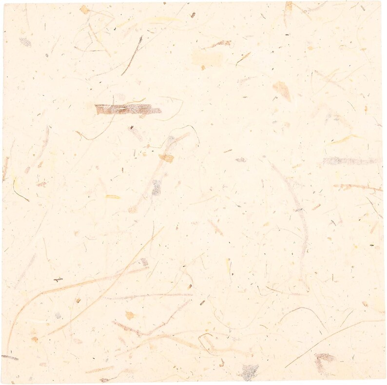 50 Sheets 8x8 Inches Organic Fiber Paper Mulberry Banana Tree Bark ...