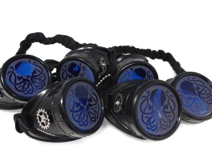 Steampunk Raven Goggles by Dr Brassy Steampunk Custom - Etsy