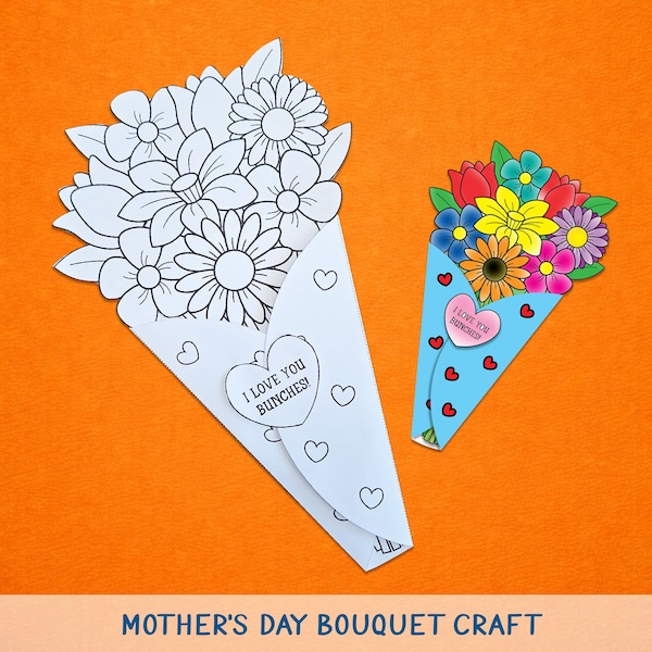 Mothers Day Card With Flowers - Etsy Canada