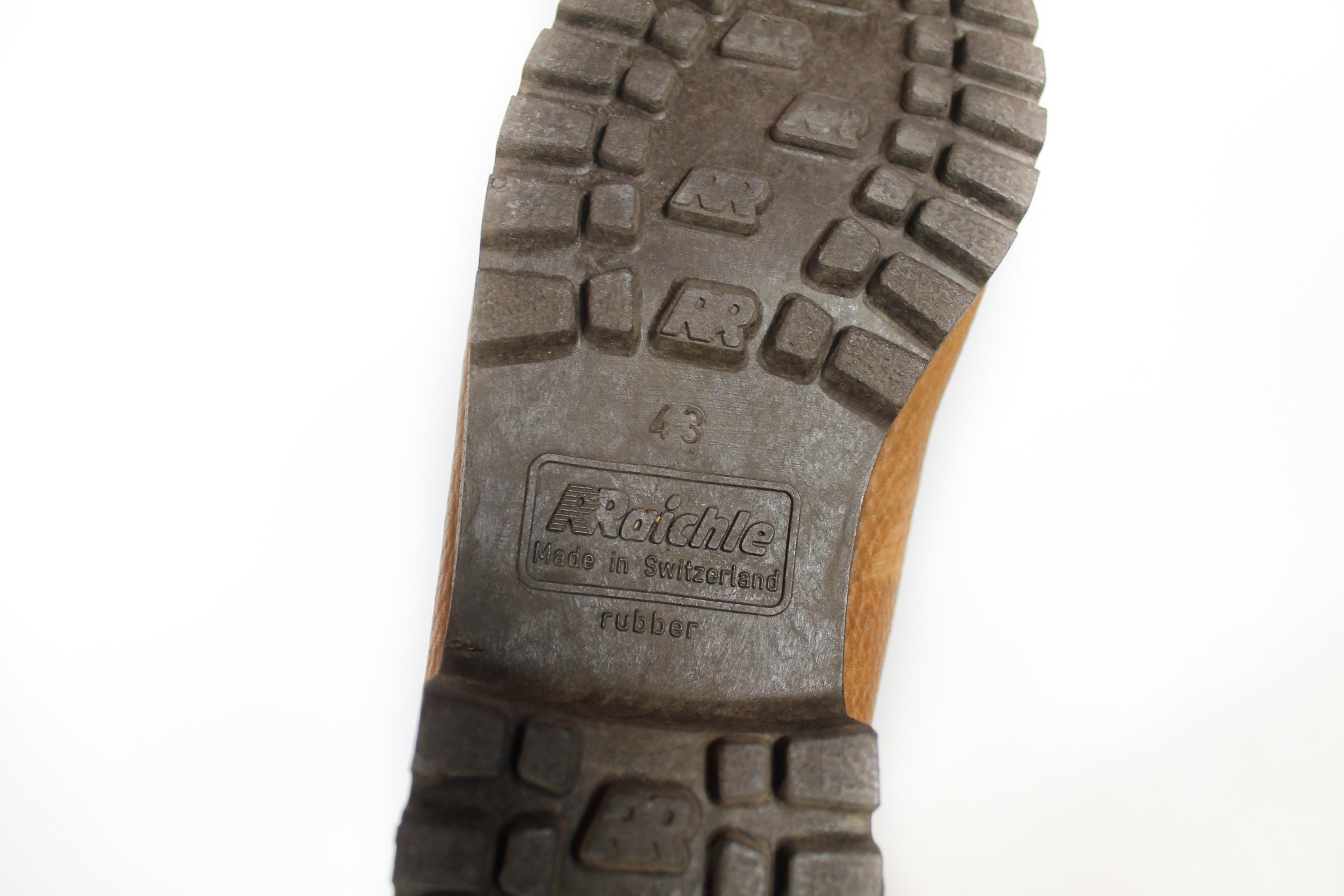 Vintage Raichle Mens Leather Mountaineering Hiking Boots Brown Size 43 ...