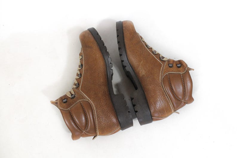Vintage Raichle Mens Leather Mountaineering Hiking Boots Brown Size 43 ...