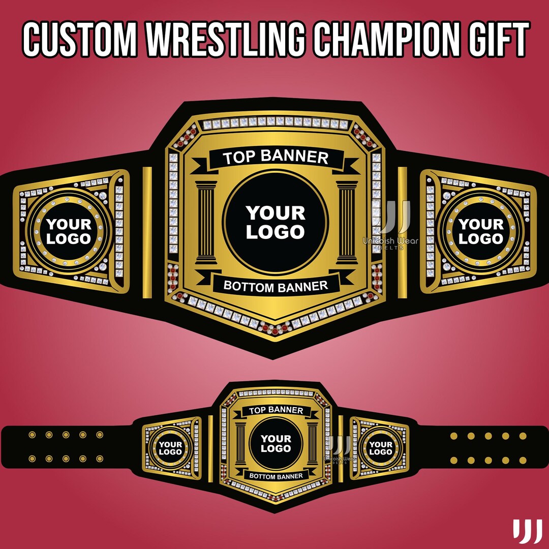 Custom Wrestling Award Heavyweight Championship Belt - Personalized ...