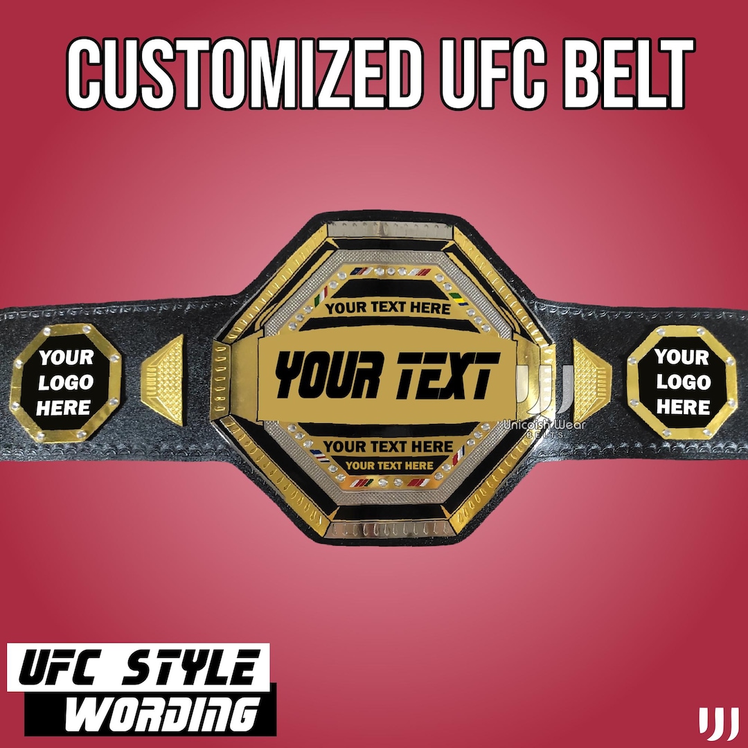 Custom UFC Legacy MMA Championship Belt – Personalized Fighting Title ...