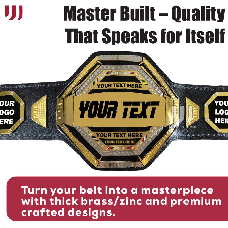 Custom UFC Legacy MMA Championship Belt – Personalized Fighting Title ...