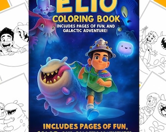 disney pixar elio coloring pages