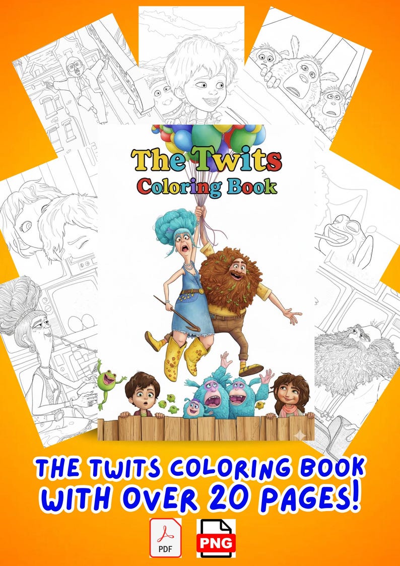 The Twits NETFLIX 2025 20+ Coloring Pages, Elio Movie, Coloring Pages ...