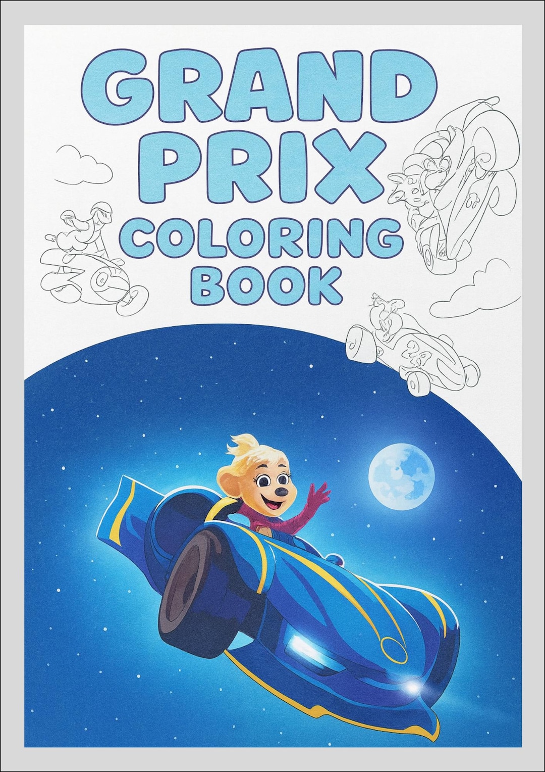 Grand Prix Europe Coloring Book: 15+ Race Car Pages (PDF Download ...