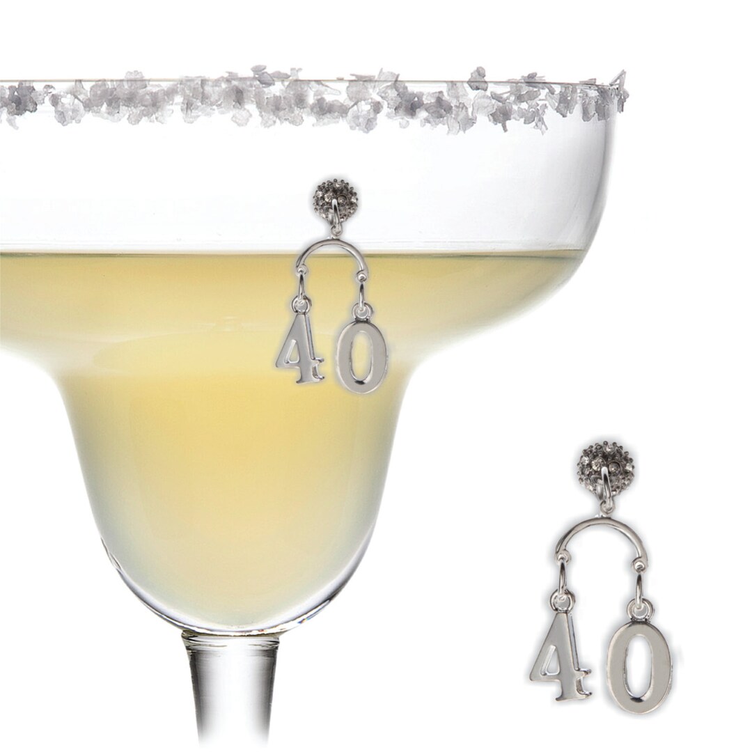 40th Birthday Magnetic Wine Charm - Etsy