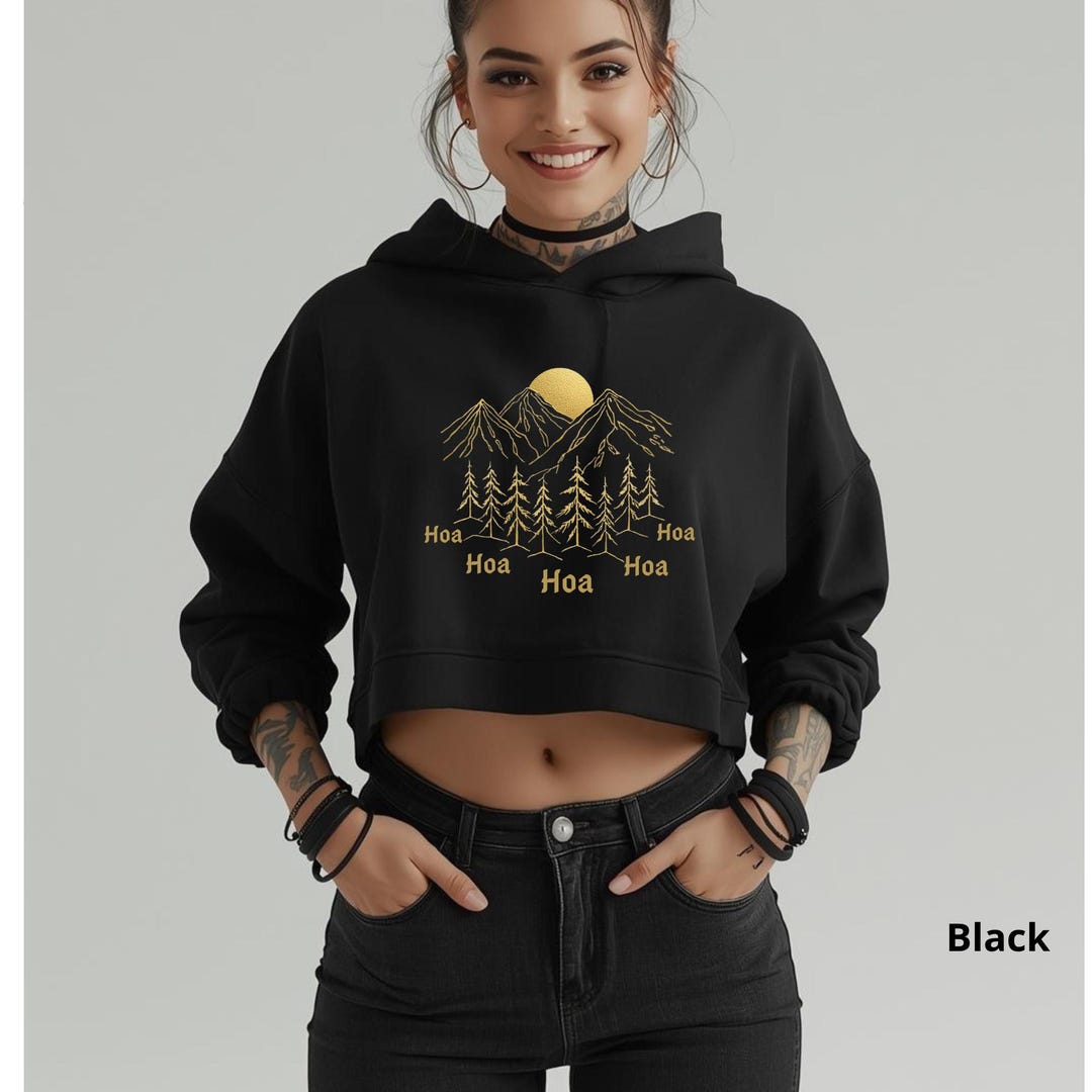 Hoa Hoa Hoa Crop Hoodie,twilight Fan Gift Sweatshirt,funny Twilight ...