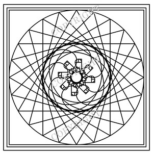 Sacred Geometry and Fibonacci Sequence Coloring Book (printable PDF) - Etsy