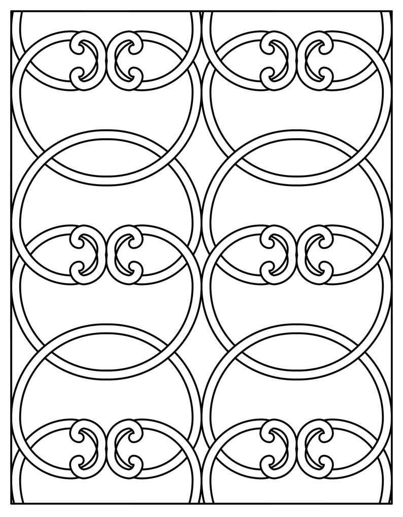 Fibonacci Sequence Coloring Book – Golden Ratio Geometry Pages, Digital ...