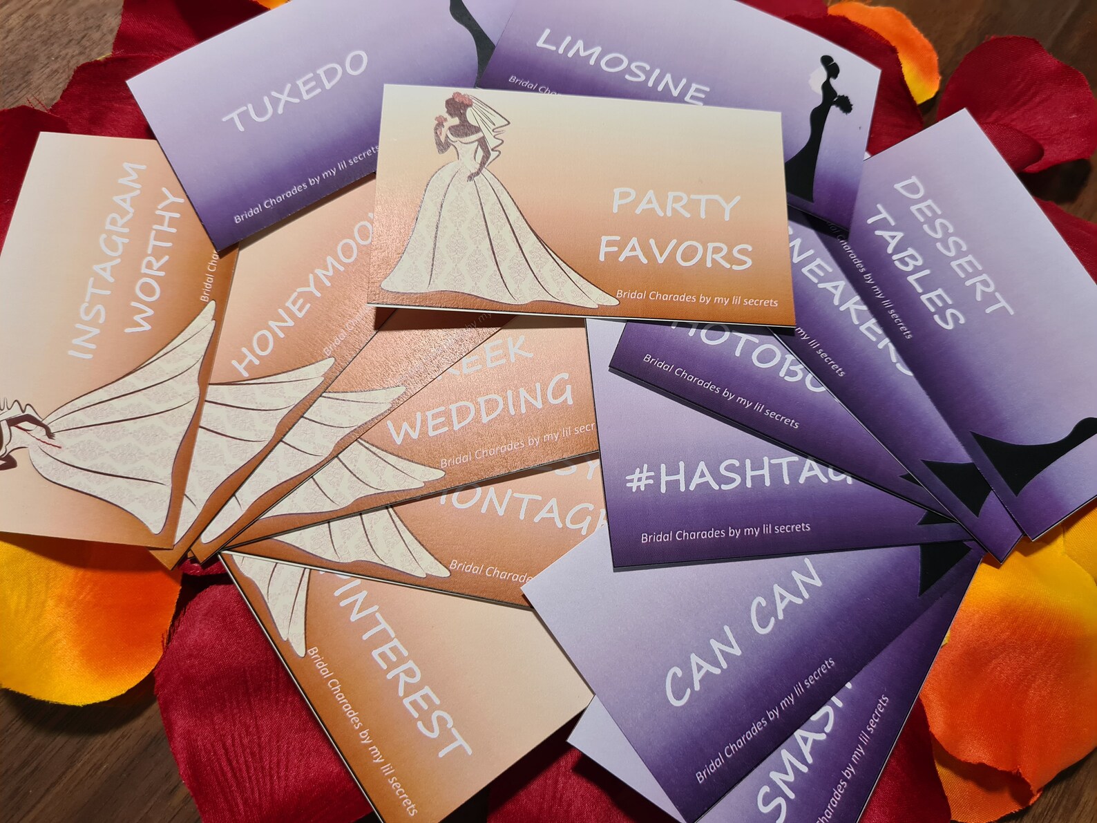 Charades Bridal Shower Game ADULT Printables INSTANT DOWNLOAD - Etsy