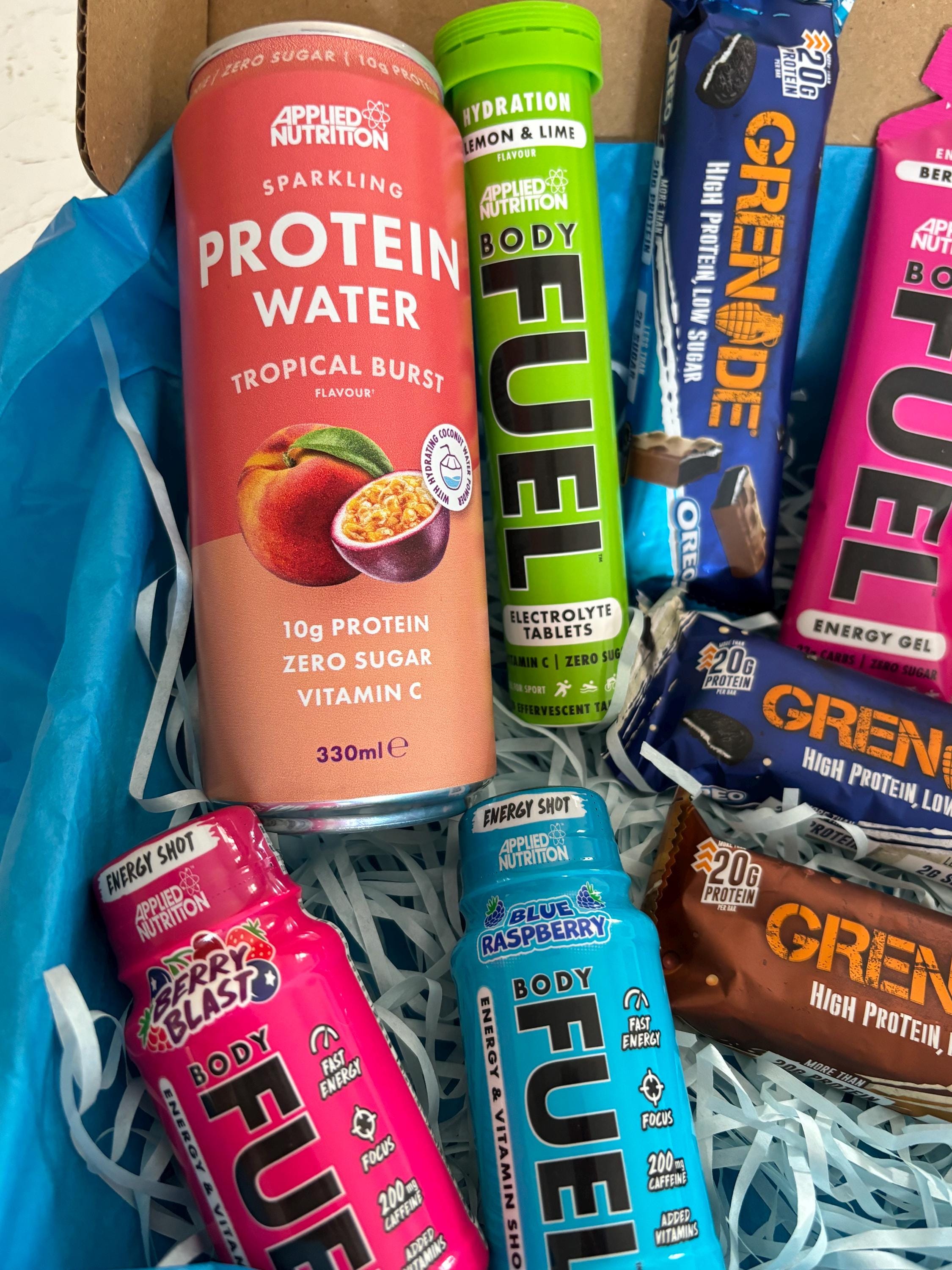 Workout Gift Hamper: Protein Bars, Fuel Shots - Gym Fitness Gift - Etsy UK
