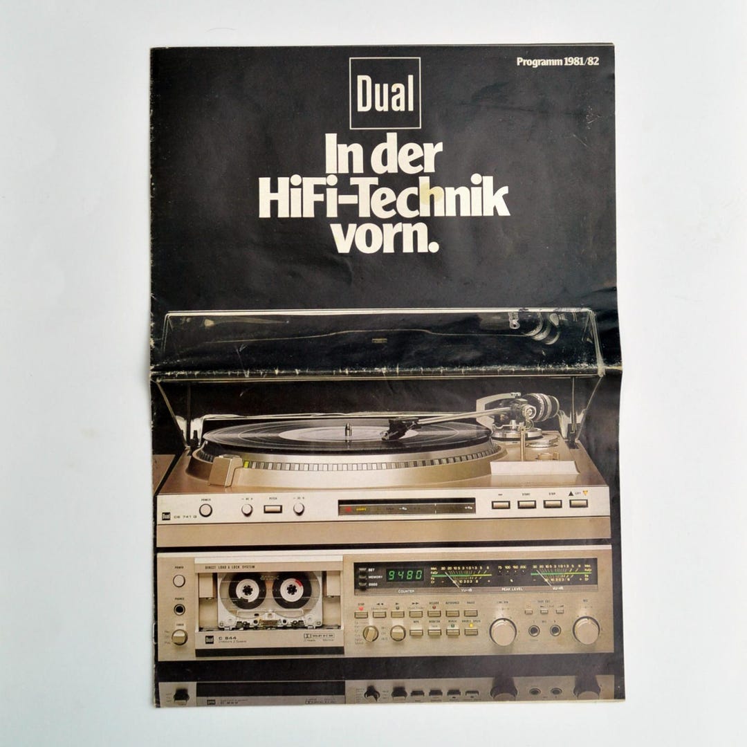 Vintage DUAL Hi-fi German CATALOGUE 1981/82 Audio Entertainment - Etsy