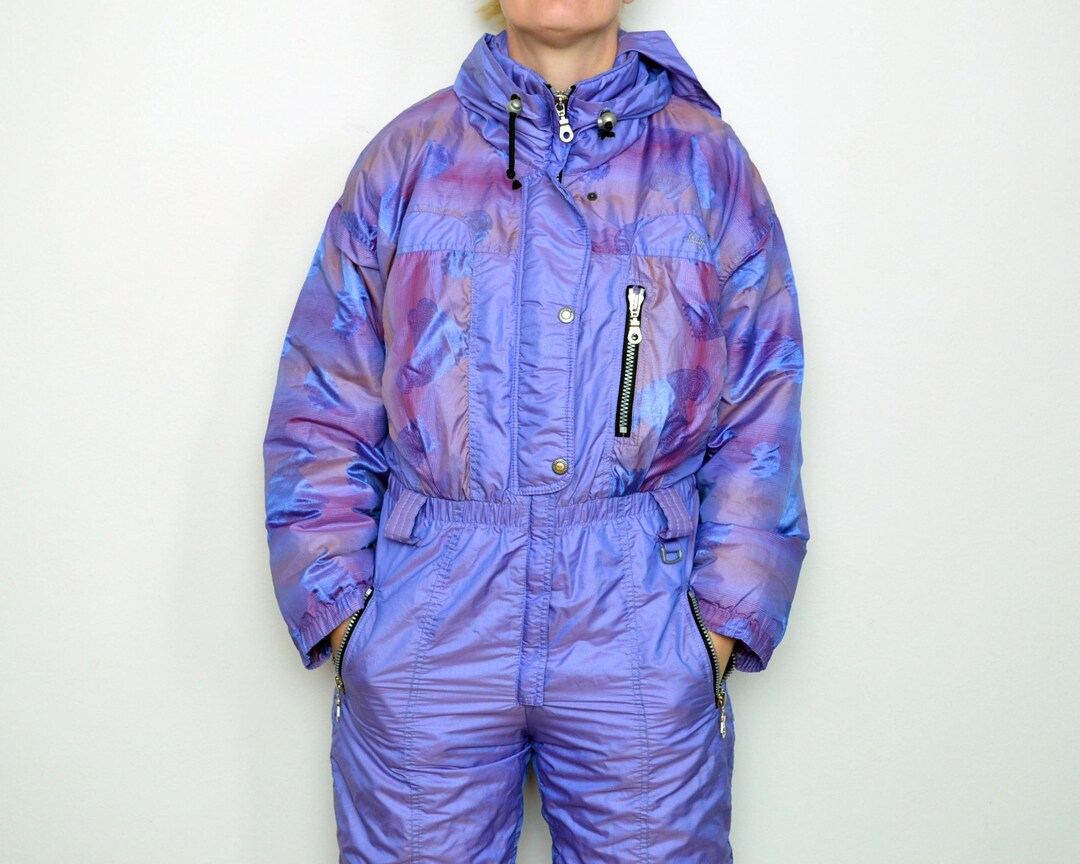 Women's Vintage 80s Ski Suit Brugi Snowsuit Size M Designer Onepiece - Etsy