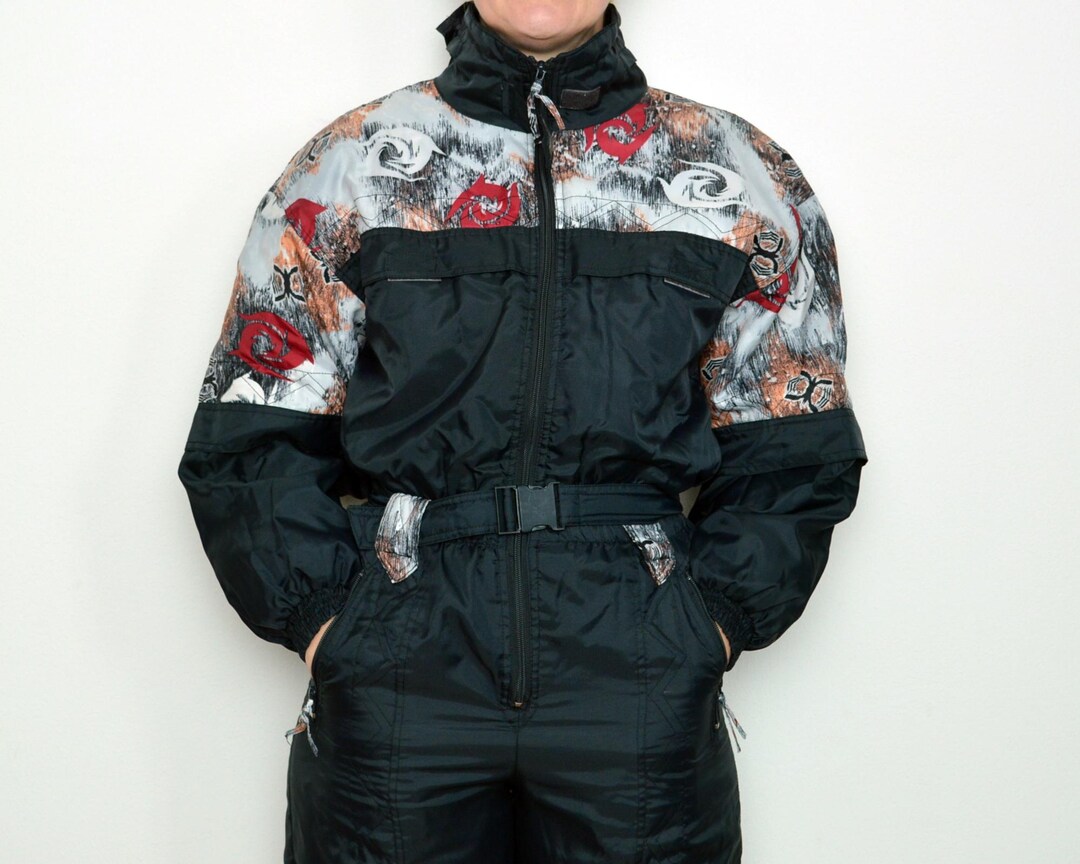 Retro Vintage 80s SKI SUIT Snowsuit Women Size M One-piece - Etsy Canada
