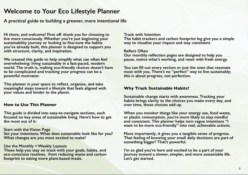 The Eco-lifestyle Planner: A Digital Tool Kit for Sustainable Habits ...