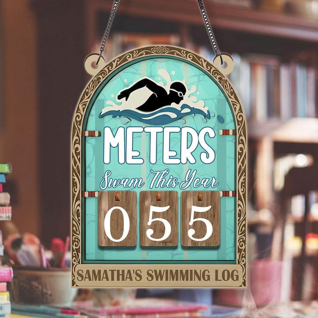 Personalized Swimming Progress Tracker, Custom Swimmer Name Goal Board ...
