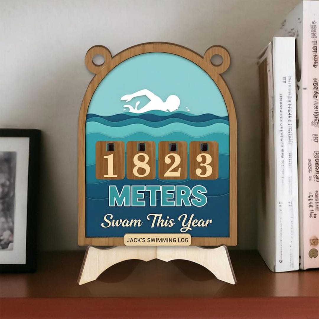 Personalized Swimming Progress Tracker, Custom Swimmer Name Goal Board ...