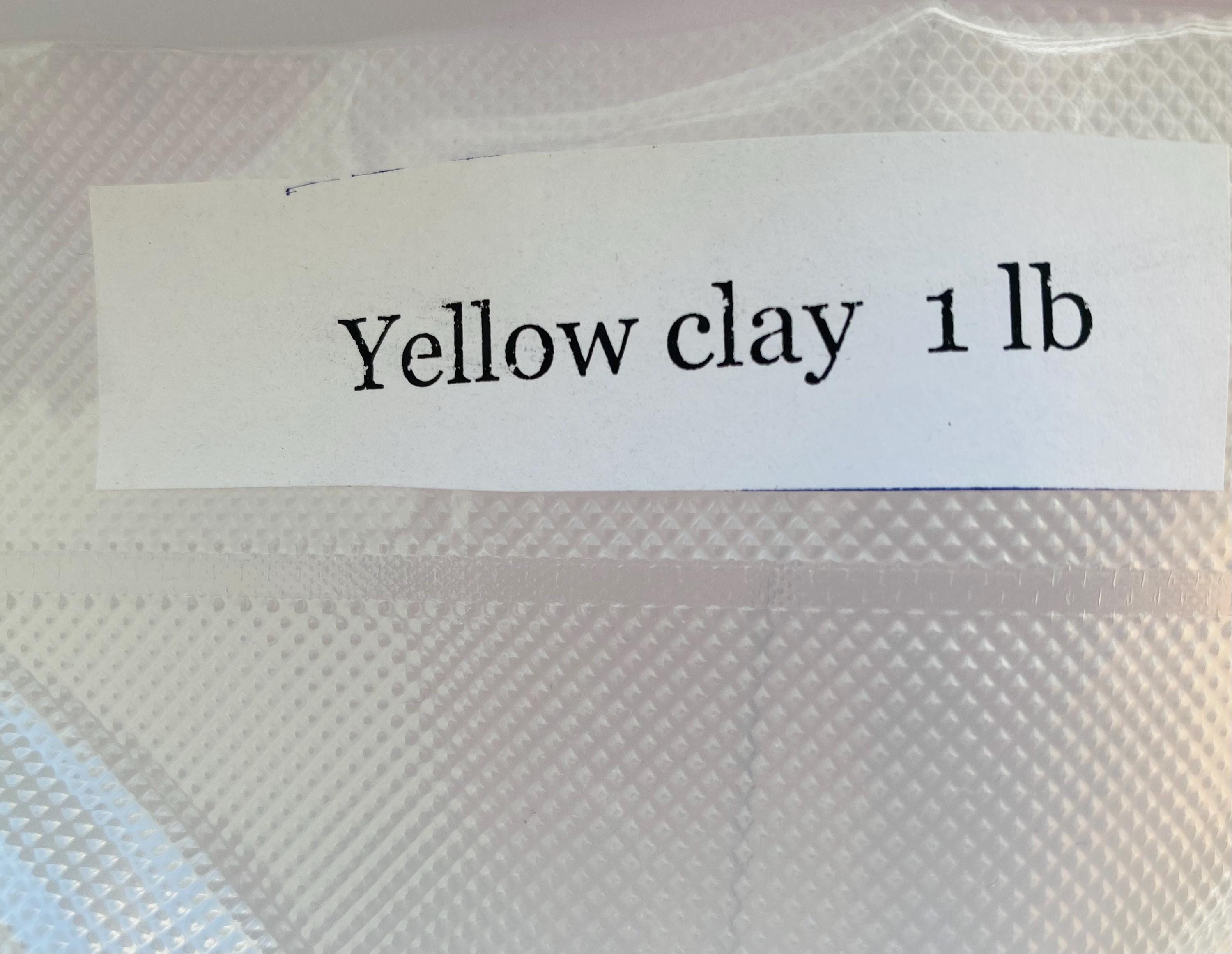 Pure Natural Edible Yellow Clay – 1 Pound Vacuum-packed 450 Gram Wet ...