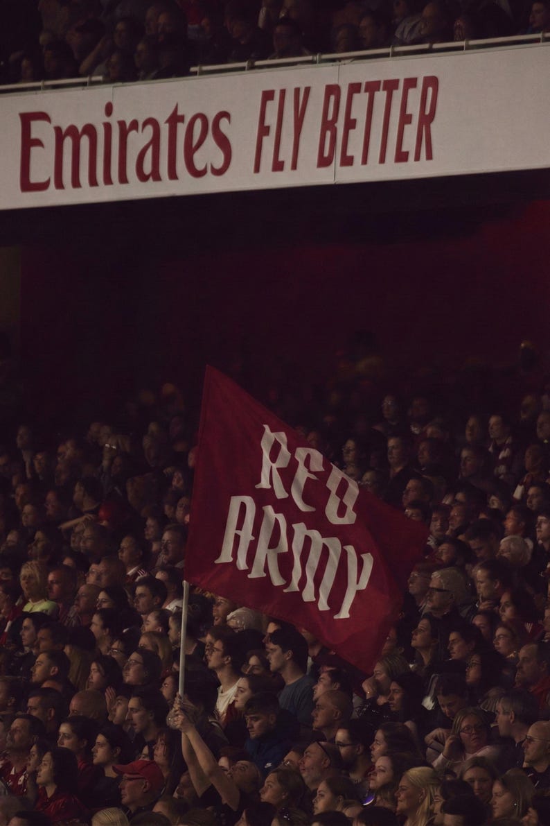 Arsenal FC Red Army Atmosphere Poster | Iconic Matchday Crowd Wall Art ...